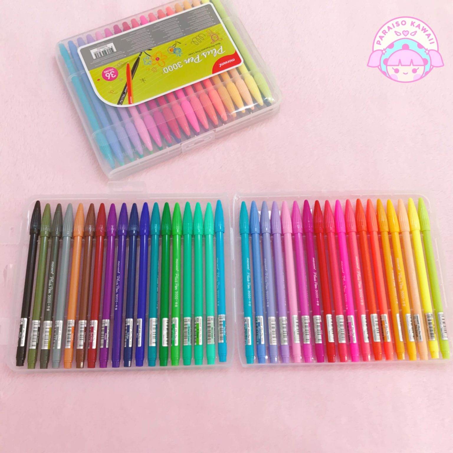 Monami Plus Pen 3000 Set 36 – Paraiso Kawaii