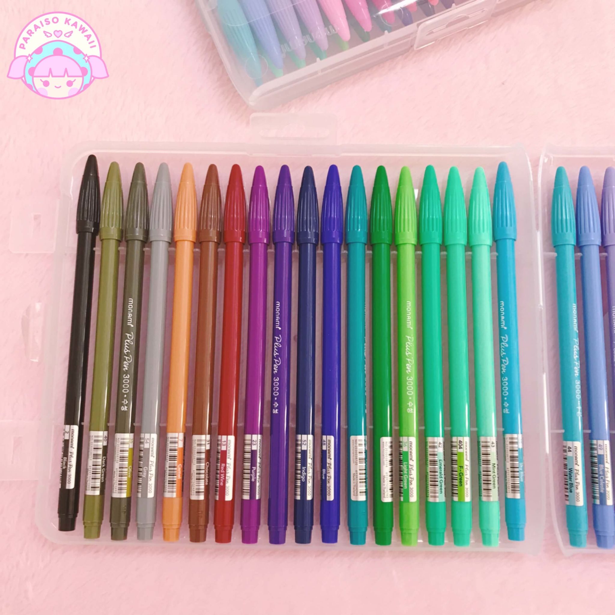 Monami Plus Pen 3000 Set 36 – Paraiso Kawaii