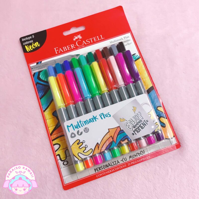 Multimark Plus Set 20 – Faber Castell – Paraiso Kawaii