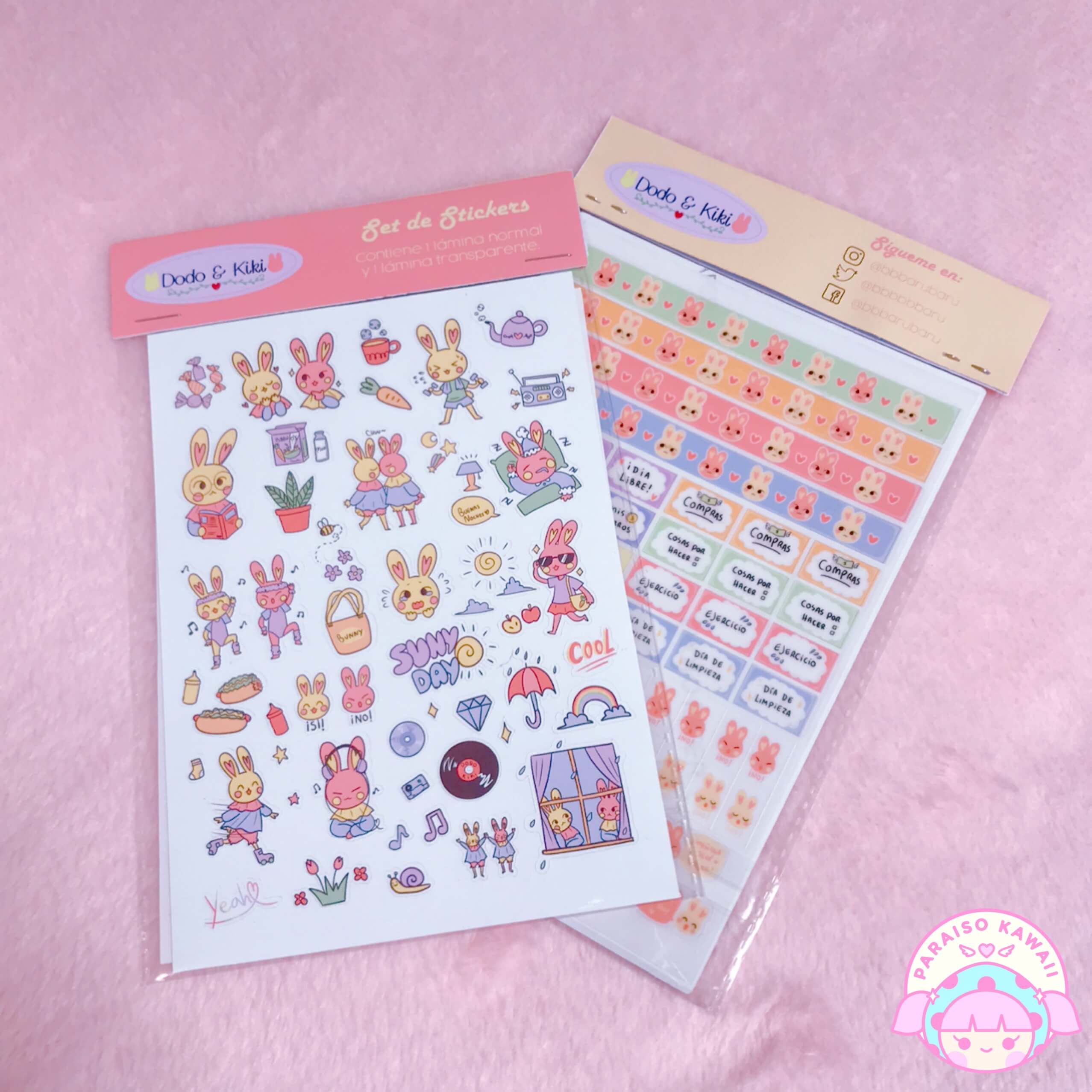 Baru – Sticker Doble Dodo and Kiki – Paraiso Kawaii