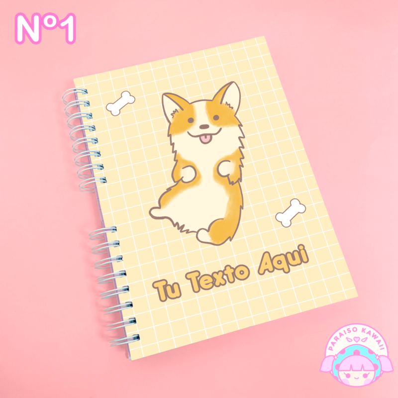 Libreta A5 Personalizada – Elige tu Perrito – Paraiso Kawaii