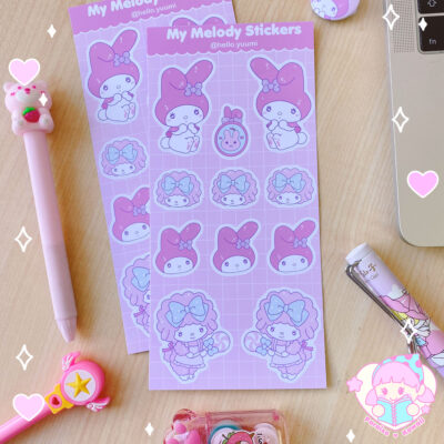 Tira Stickers – My Melody – Paraiso Kawaii