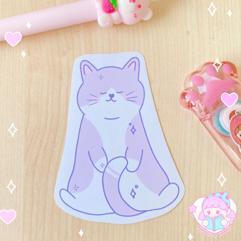 Sticker Individual Michi Durmiendo – Paraiso Kawaii