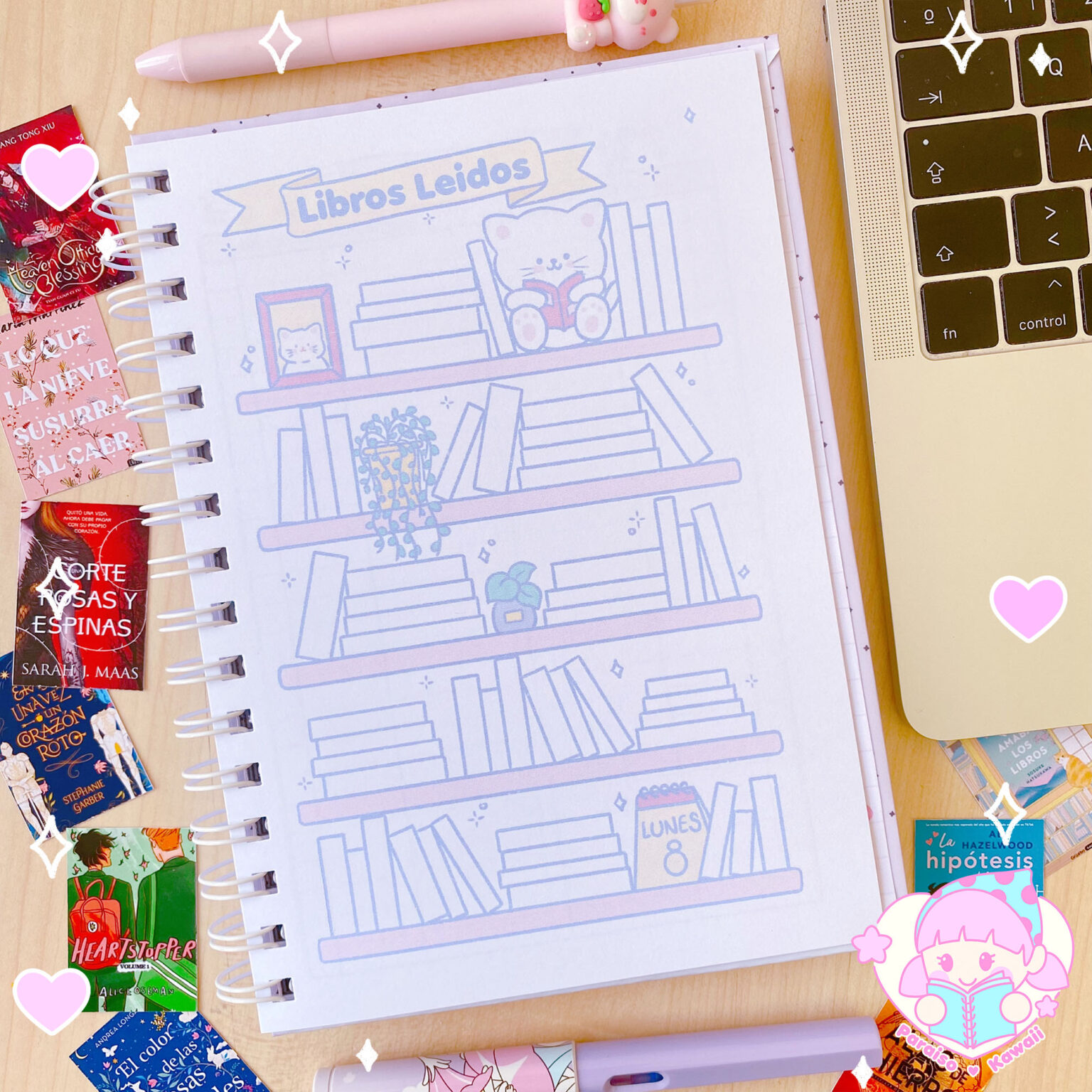 Reading Journal Maomao + Portadas – Paraiso Kawaii