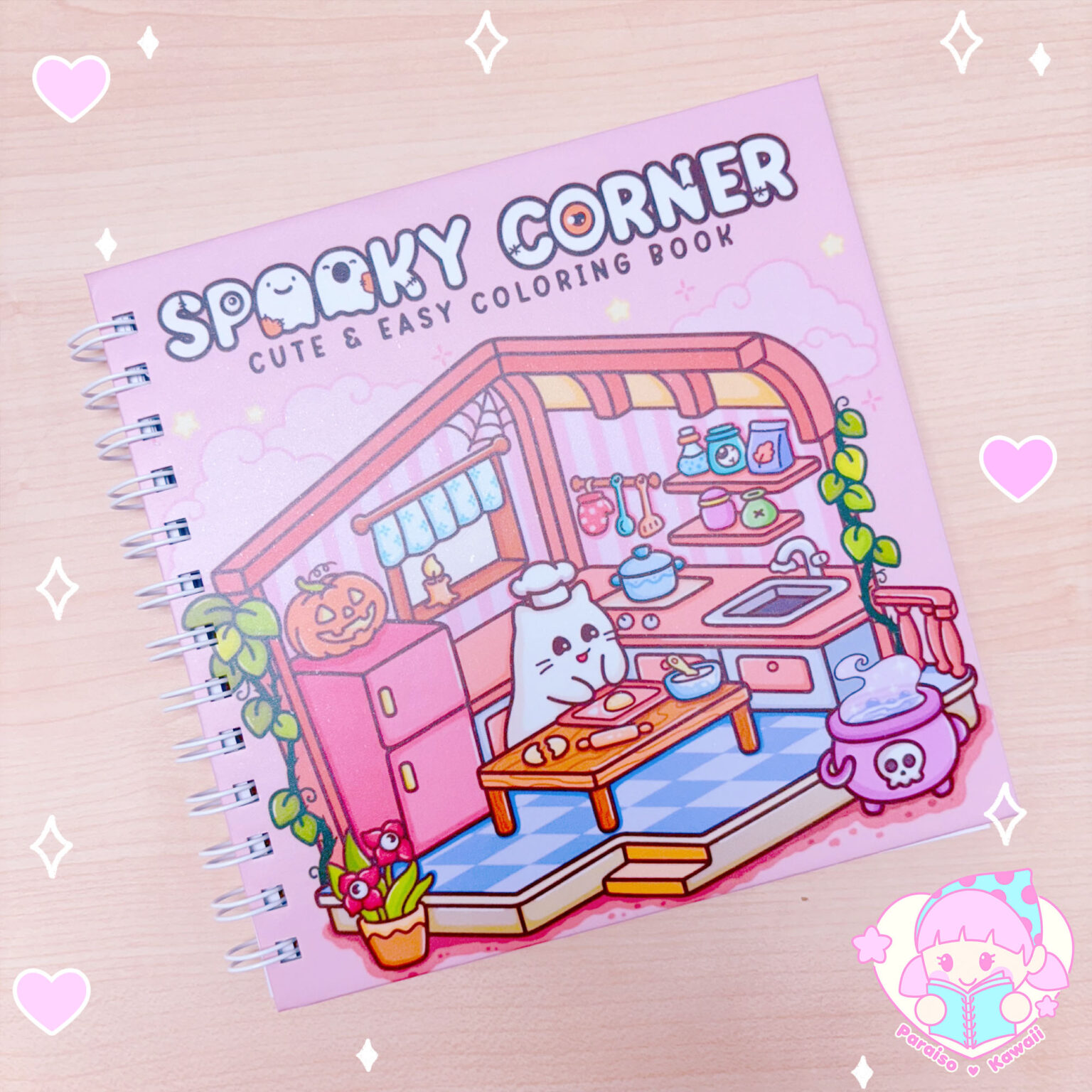 Libro para Pintar – Spooky Corner – Paraiso Kawaii