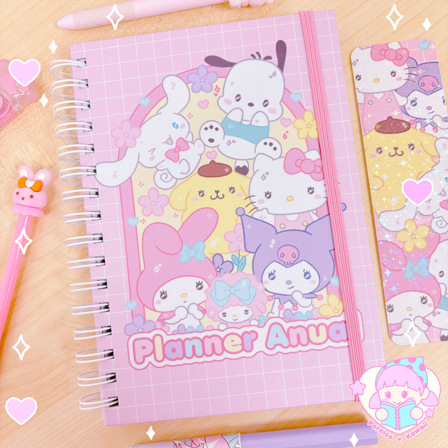 Planner Anual Sanrio – A5 – Paraiso Kawaii