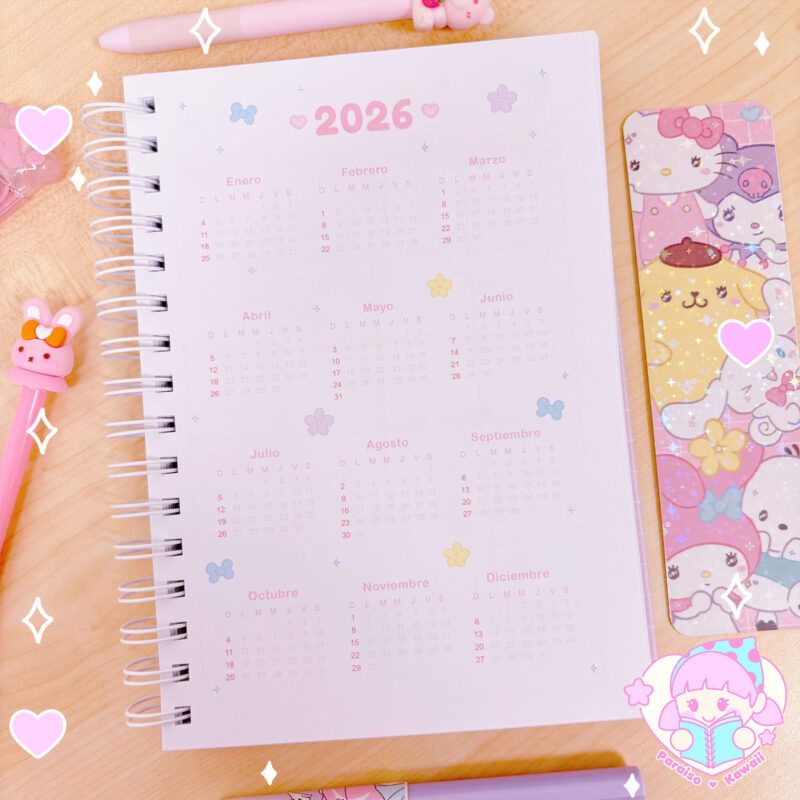 Planner Anual Sanrio – A5 – Paraiso Kawaii