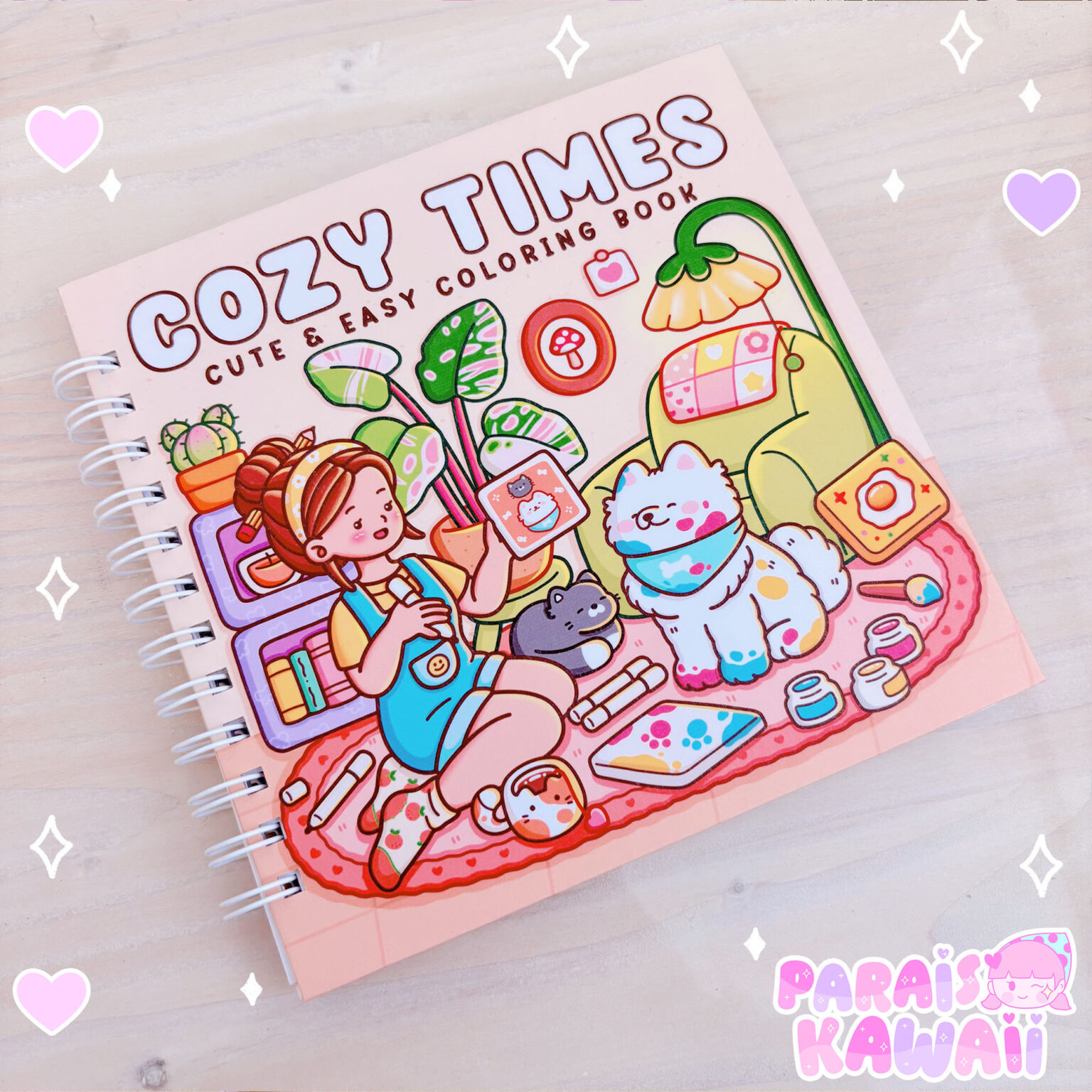 Libro para Pintar – Cozy Times – Paraiso Kawaii