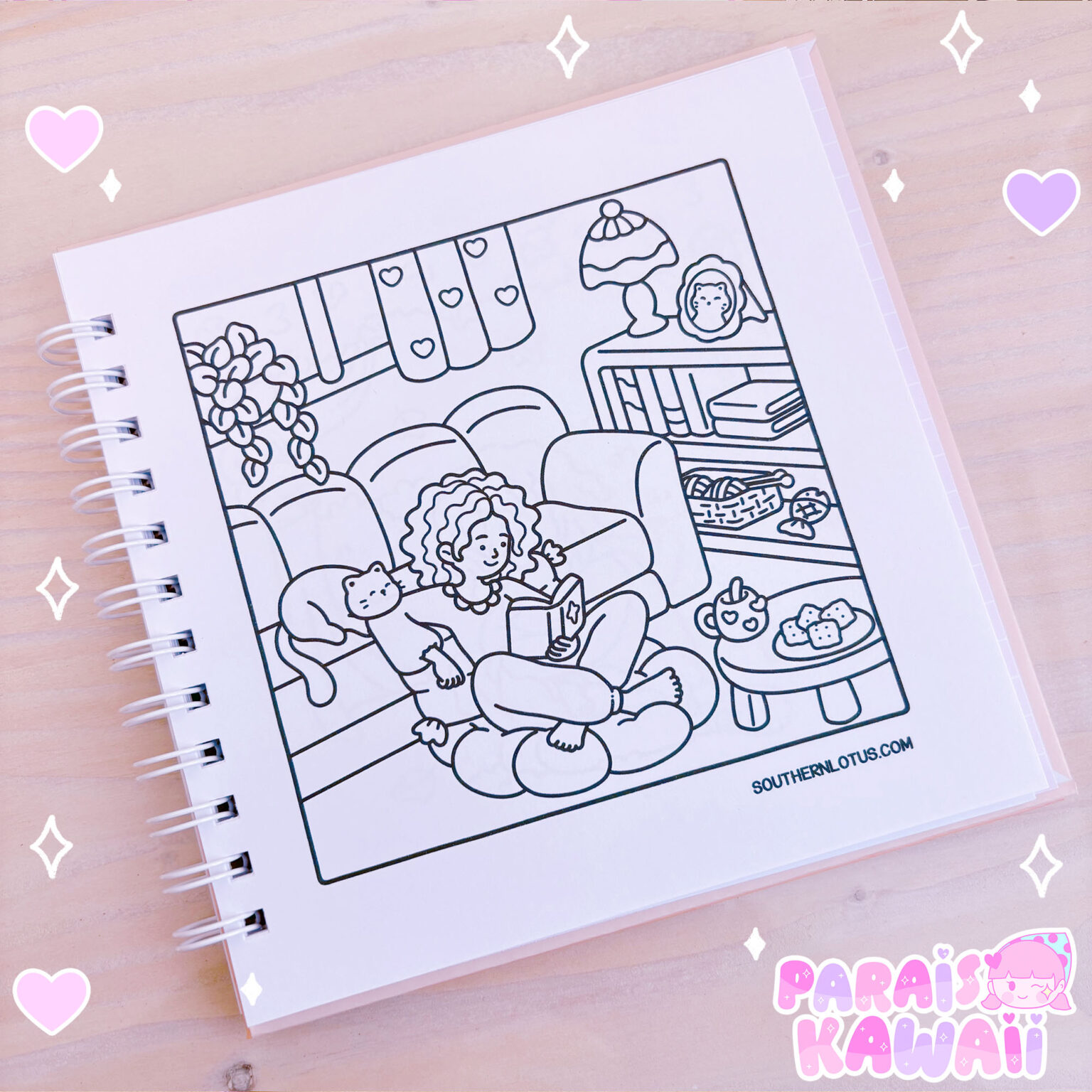 Libro para Pintar – Cozy Times – Paraiso Kawaii